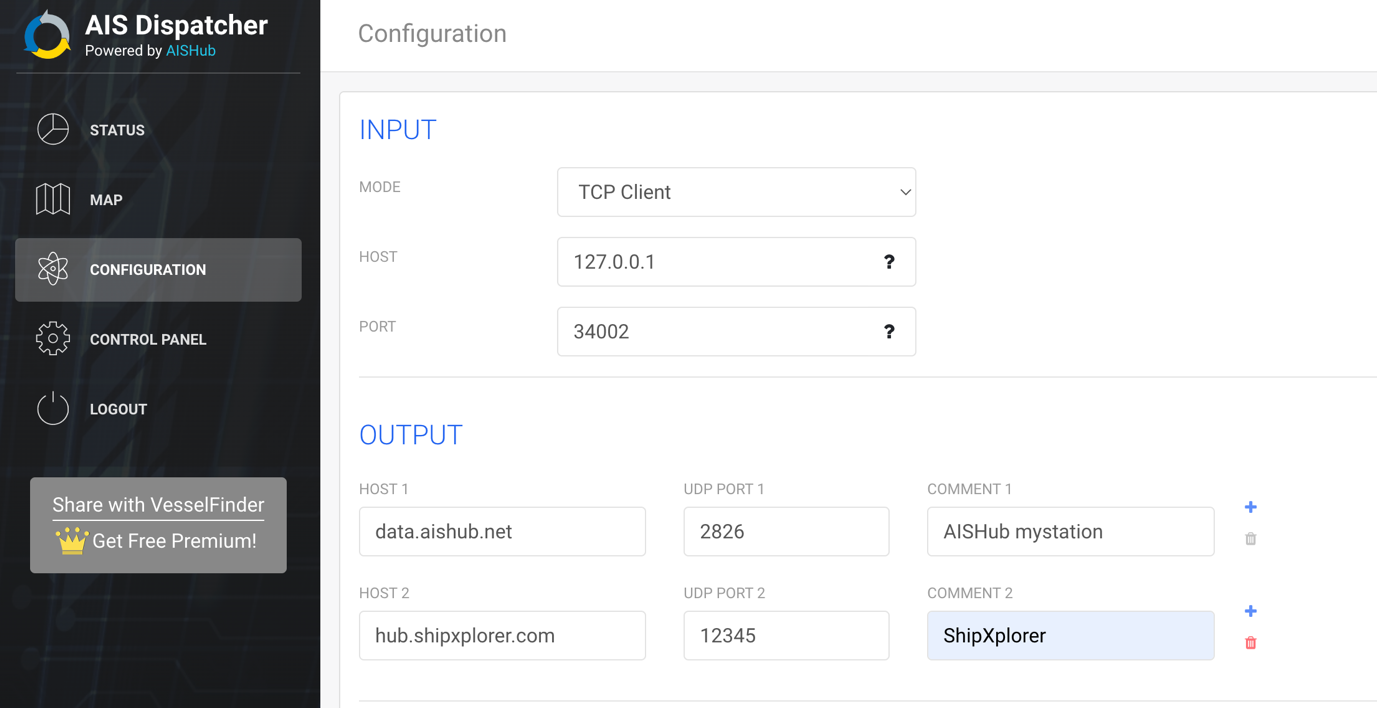 How to share AIS data to ShipXplorer with AIS Dispatcher - ShipXplorer ... How to share AIS data to ShipXplorer with AIS Dispatcher - ShipXplorer ...